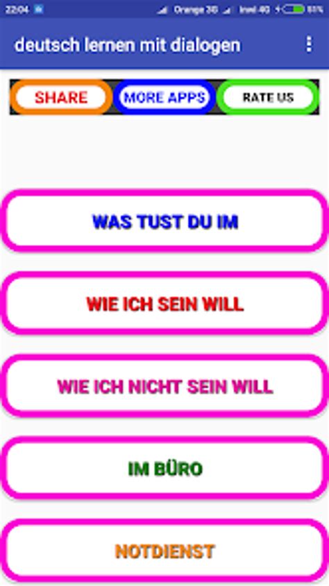 Deutsch Lernen Mit Dialogen A1 Für Android Download
