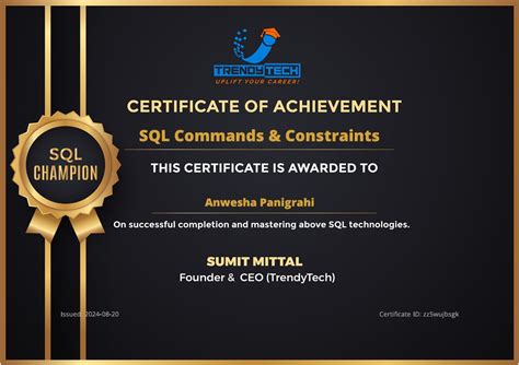anwesha panigrahi on linkedin sql champion program by sumit sir sql database mysql rdbms…