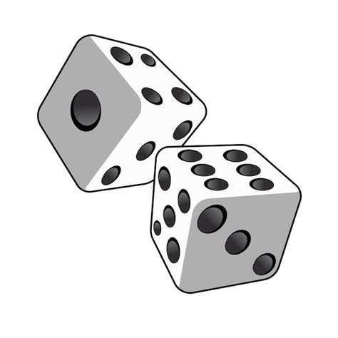 Premium Vector Rolling Two Dices Vector Design