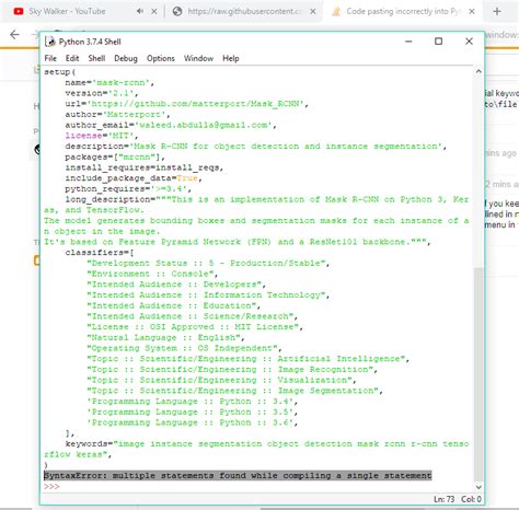 Python Code Pasting Incorrectly Into Idle Shell On Windows 10 Stack Overflow
