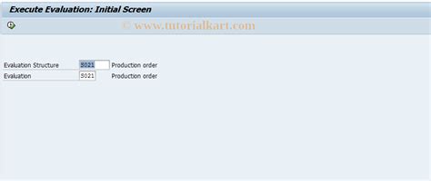 MCR SAP Tcode SFIS Execute Evaluation