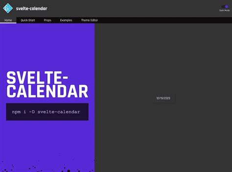 Svelte Calendar By 6edesign A Svelte Template Built At Lightspeed