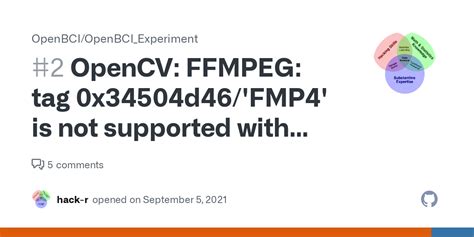 OpenCV FFMPEG Tag 0x34504d46 FMP4 Is Not Supported With Codec Id 12