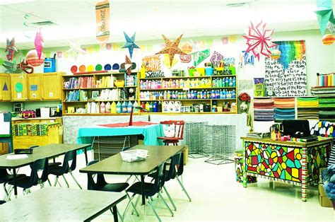 Elementary Art Education Setting Up The Room Art Classroom Design Art