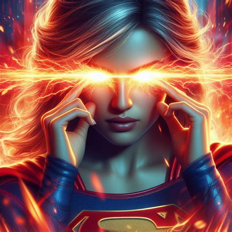 Supergirl Blows Her Life Out Of Heat Ai Art By Evandromarquesamv On