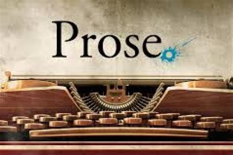 Prose Department Of Literature