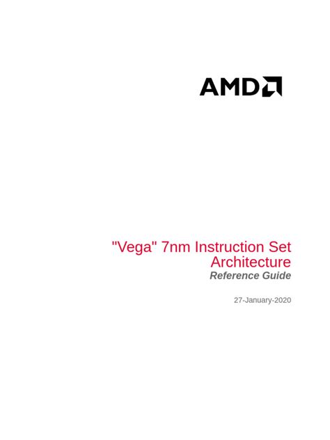 Vega 7nm Shader Isa Pdf Central Processing Unit Graphics Processing Unit