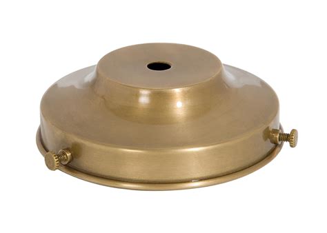 4 Inch Fitter Antique Brass Finish Brass Lamp Shade Holder 10712a