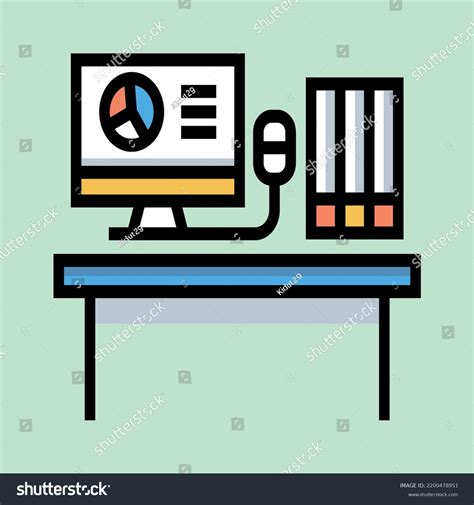Office Space Vector Icon Clipart Stock Vector Royalty Free 2200478951 Shutterstock