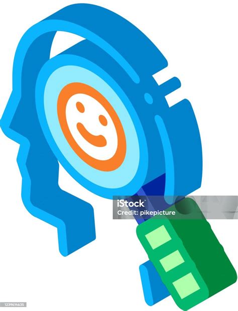 바이오 해킹 아이소메트릭 아이콘 벡터 일러스트를 생각하는 낙관적 방법 Biohacking에 대한 스톡 벡터 아트 및 기타 이미지 Biohacking 거리 과학