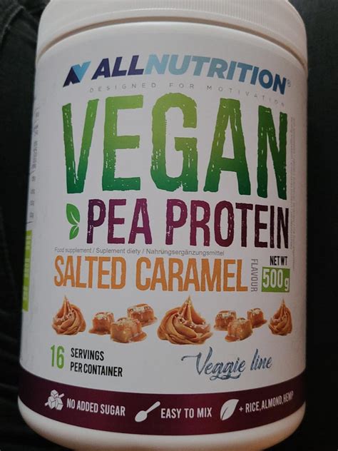 Vegan Pea Protein Salted Caramel Allnutrition Kalorie Kj I Wartości