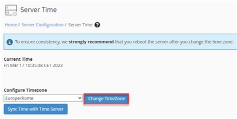 How To Set Server Time Zones In Whm Whuk