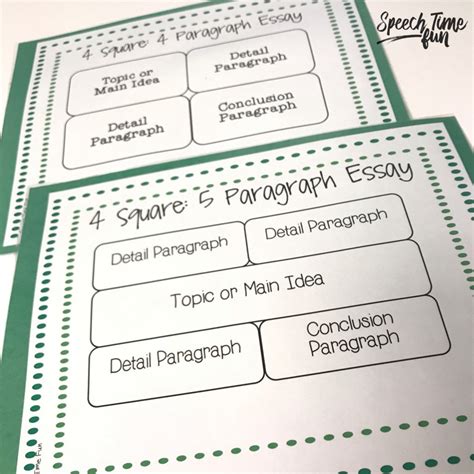 Benefits Of Using The 4 Square Writing Approach In Speech Therapy Speech Time Fun Speech And