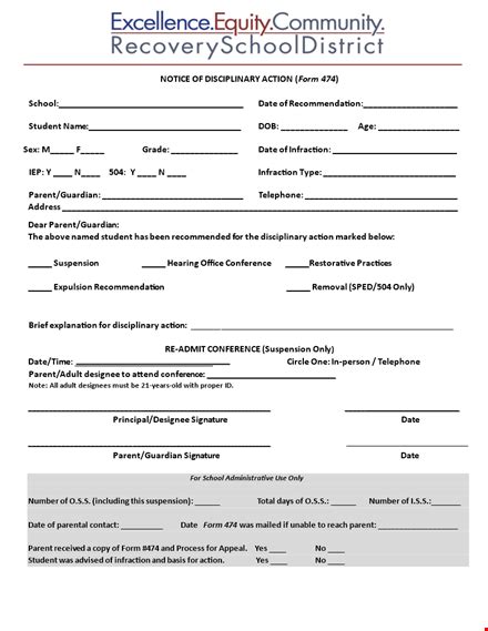 Effective Employee Write Up Form For Babes And Parents Address Infractions