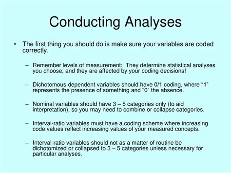 Ppt Best Practices For Data Analysis Recoding Variables And Spss