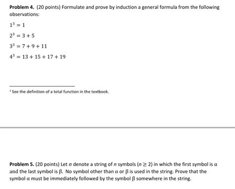 Solved Formulate And Prove By Induction A General Formula Chegg Com
