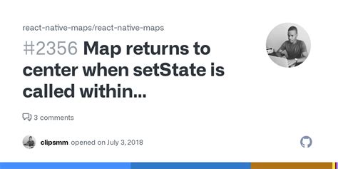 Map Returns To Center When Setstate Is Called Within Onregionchange Issue React Native