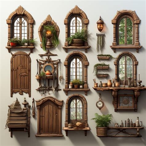 Premium Photo Window Game Assets