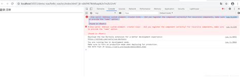 Vuejs634 Vue Warn Unknown Custom Element ＜router Link＞ Did You