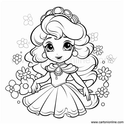 공주의 08세 공주 색칠하기