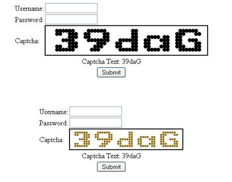 cell captcha generate and validate captcha created with divs php classes