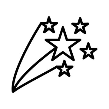 Shooting Stars Clipart Black And White Clipart Panda
