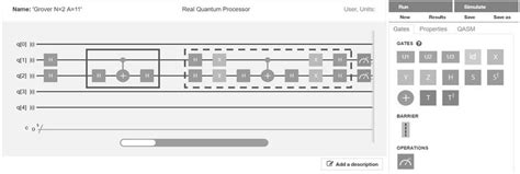 Image Of 5 Qubit Quantum Composer And 2 Qubit Grovers Algorithm Solid