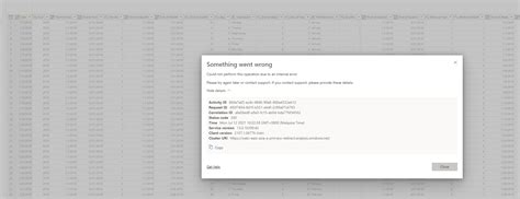Cant Save Dataflow Due To Internal Error Microsoft Fabric Community