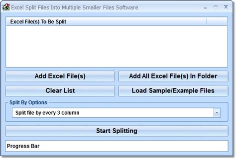 Excel Split Files Into Multiple Smaller Files Software 70 Download