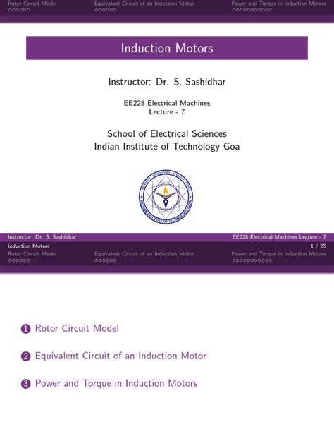 Lecture 7 And 8 Pdf Electric Motor Electromagnetism