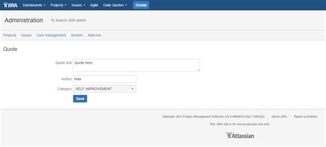 Jira Daily Quotes Devpost