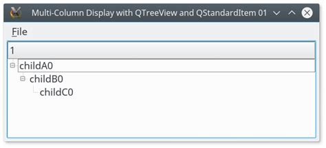 Qtreeviewとqstandarditemによる多列表示 いろんな技術