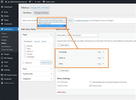 How To Easily Create Wordpress Menu For Logged In Users
