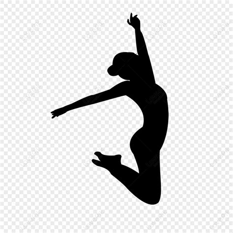 Youthful Vitality Dancing Silhouette Happy Dance Dance Silhouette