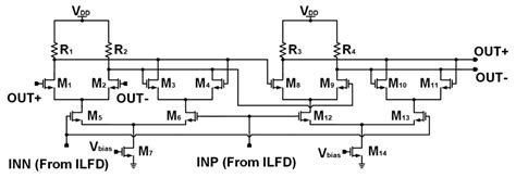 Schematic Of Current Mode Logic Cml Divider Download Scientific