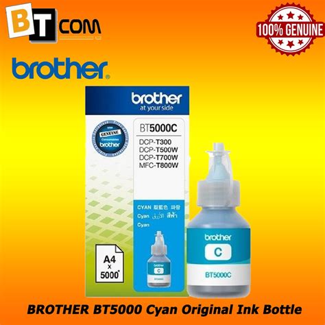 Brother Bt5000 Original Ink Bottle Bt5000c Bt5000 Bt5000y Shopee