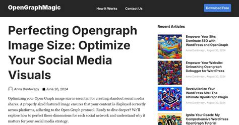Perfecting Opengraph Image Size Optimize Your Social Media Visuals