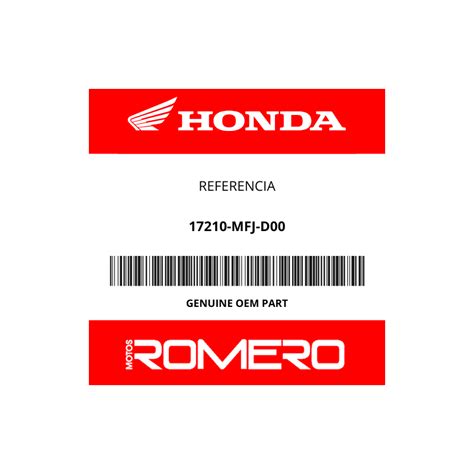 Filtro De Aire Honda Original Ref 17210 Mfj D00 Honda