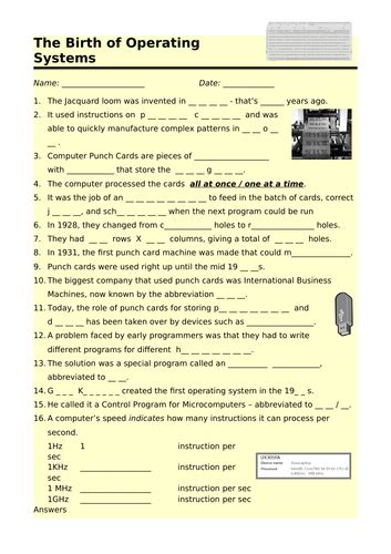 Computer Operating Systems Teaching Resources