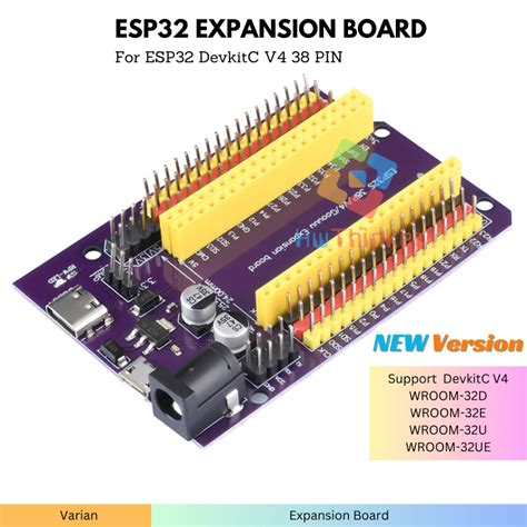 Jual Expansion Board Shield Io Prototype For Esp32 Devkitc V4 38pin 38