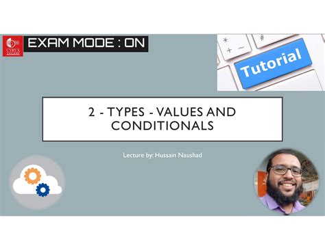 Lecture 2 Types Values And Conditionals Tutorial 2 TYPES