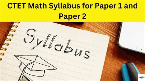 Ctet Math Syllabus 2024 For Paper 1 And 2 Download Pdf