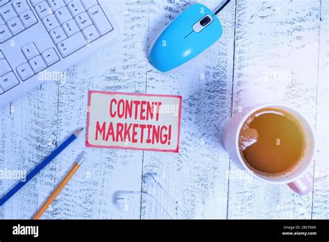 Text Sign Showing Content Marketing Business Photo Text Involves Creation And Sharing Of Online