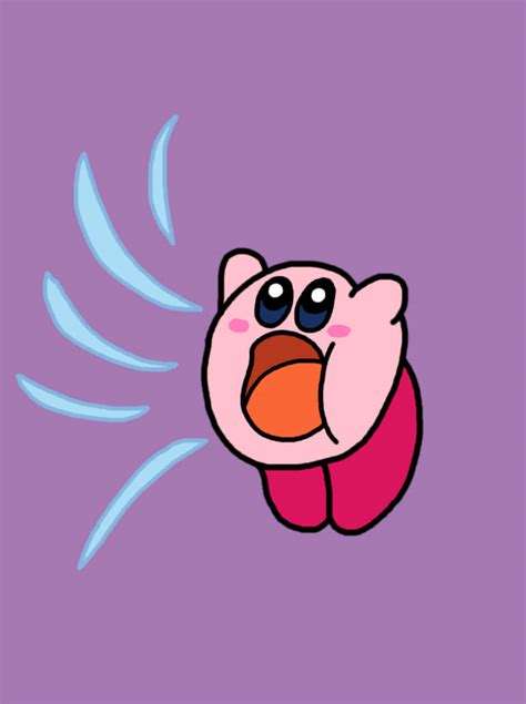 Kirby Inhaling Colored By Iamautism On Deviantart