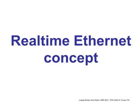 Realtime Ethernet Concept 1