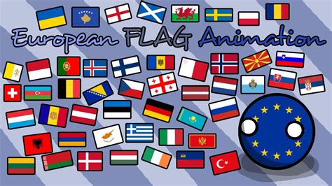 European Flag Animation Youtube