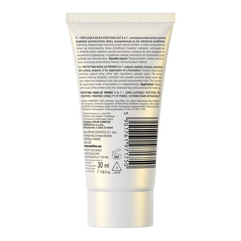 Order Eveline 3 In 1 Mattifying And Pore Reducing Make Up Primer Hd Long