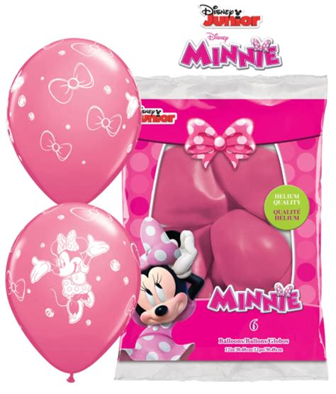 Minnie Mouse Latex Balloons 6s Non Stop Party Shop