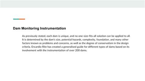 Instrumentation And Structural Monitoring Of Dams Pptx