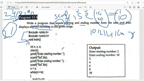 Program 124 Programs On While Loop In C 2nd Year Computer Chapter